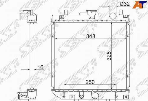 Радиатор Daihatsu Pyzar 96-02