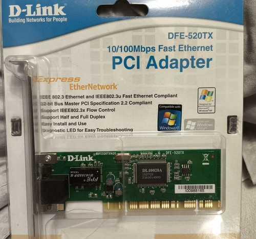 Сетевой адаптер D-Link DFE-520TX PCI Fast Ethernet