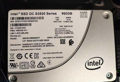 Серверный SSD Intel 960 GB SATA MLC