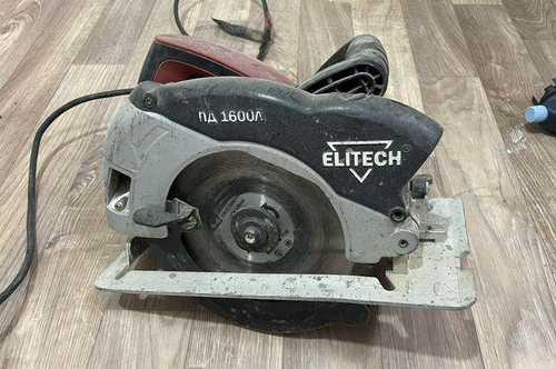 Дисковая пила Elitech пд1600л