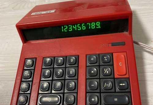 Калькулятор электроника СССР мк 42 ярко-красный