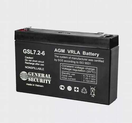 Аккумулятор General Security GSL 7.2-6