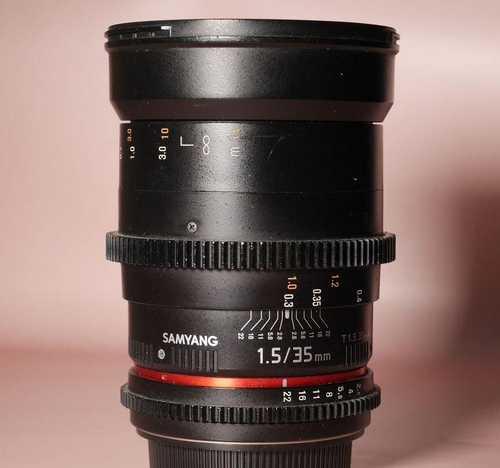 Samyang 35mm T1.5 (Canon) Обмен\Продажа