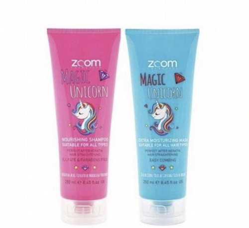 Безсульфатный шампунь и маска zoom magic unicorn