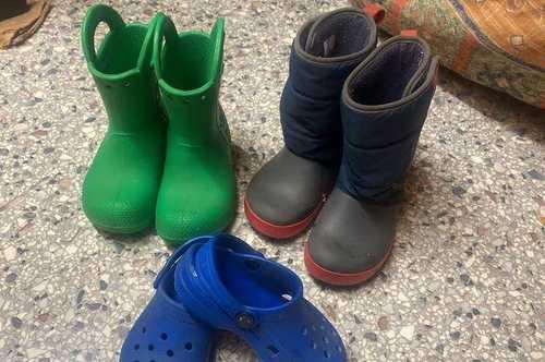 Crocs c9 сапожки
