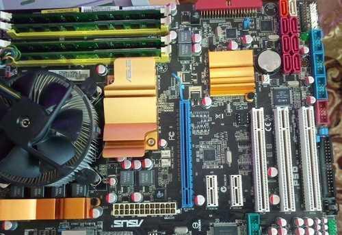 Материнская плата 775 ddr2 Asus p5q