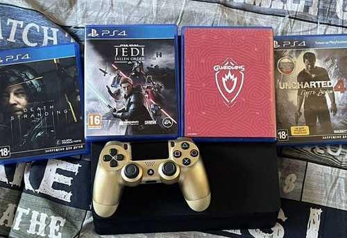 Sony PS4 slim + игры