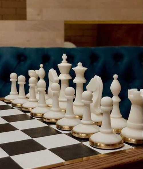 Шахматы и шашки премиум с ложементом