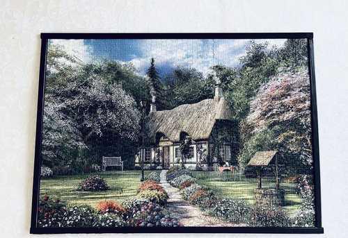 Пазл картина 2000 деревенский домик ретро