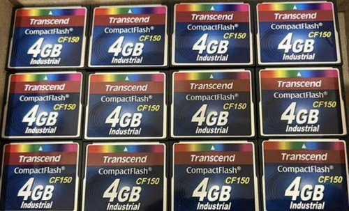 Карта памяти CompactFlash Transcend 4GB - 10шт