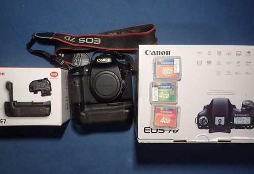 Canon EOS 7D + Canon BG-E7