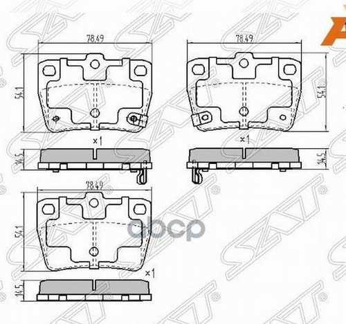 Колодки тормозные зад toyota RAV4 00-05