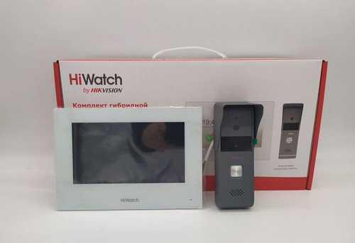 Комплект ip видеодомофона Hiwatch DS-D100hkwf