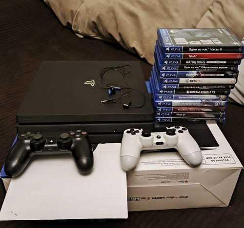 Sony playstation 4 ps4 pro 1tb с играми