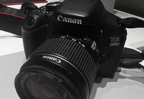 Зеркальный фотоаппарат canon eos600d kit
