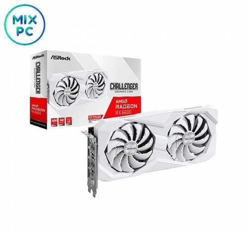 Видеокарта RX6600 8GB ASRock Challenger White