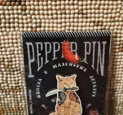 Значок Pepper pin кот