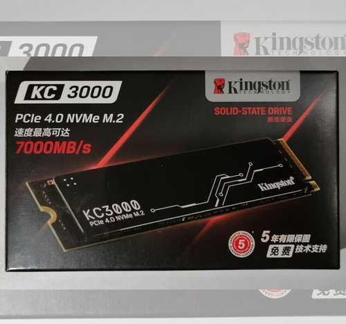 Новый SSD Kingston KC3000 1TB NVMe M.2 2280