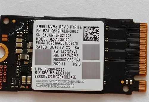 Samsung 512 гб. Внутренний SSD-диск PM991 NVMe