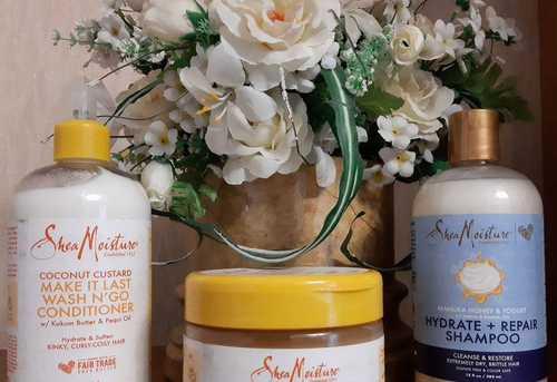 Shea Moisture Шампунь, кондиционер, гель-масло