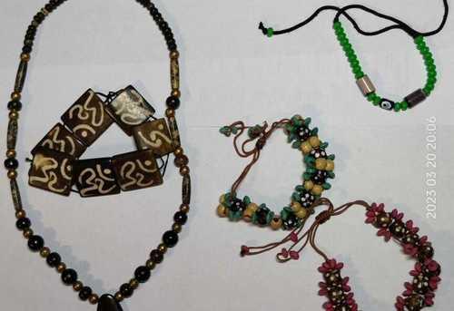 Колье-чокер, браслеты, фенечки. Индия. Камбоджа от