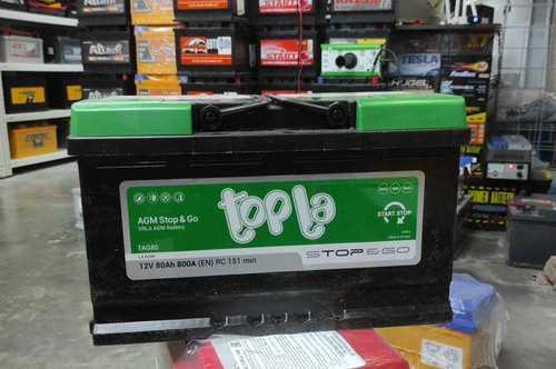 Аккумулятор для автомобиля Topla AGM 80e