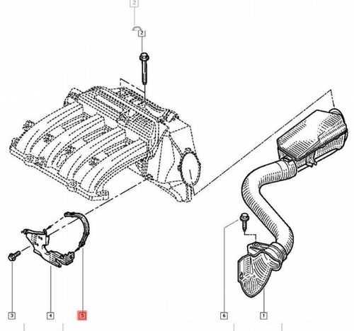 Хомут патрубка воздушного фильтра, 7700108056 renault laguna 2;megane