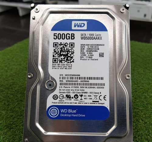 Жесткий диск WD Blue 500Gb 3.5" WD5000aakx