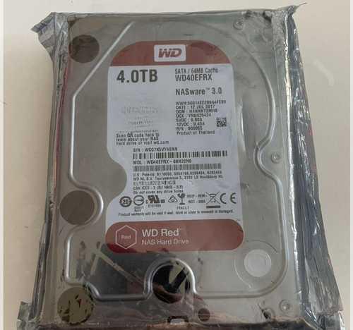 Жёсткий диск wd red 4tb 3.5