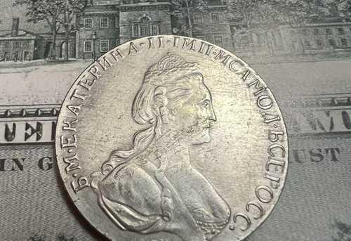 Рубль 1781 года Екатерина СПБ