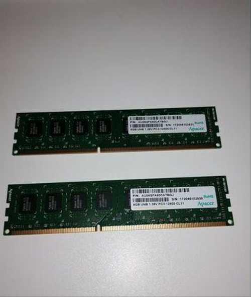 Оперативная память DDR3L 8 GB 1600 Apacer