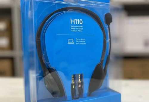 Гарнитура Logitech Stereo H110, серебристая