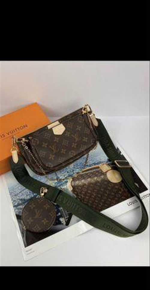 Сумка louis vuitton multi pochette премиум качеств