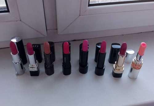 Помады Dior, Shiseido, DG, YSL, Givenchy