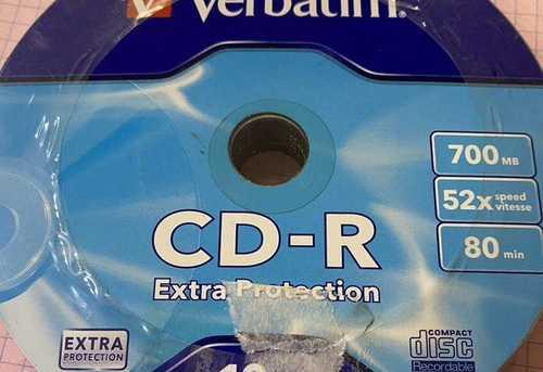 Болванка диск verbatim cd-r 700mb 10шт