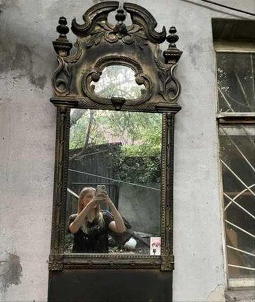 Зеркало старинное винтажное