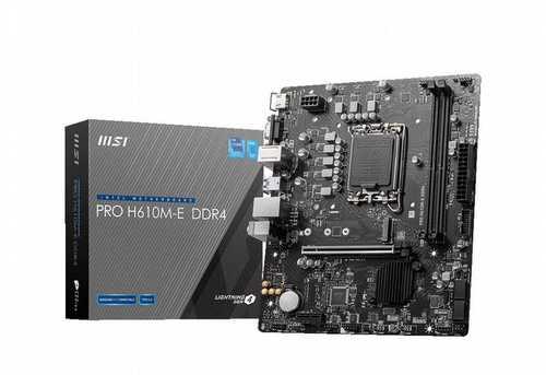 Материнская плата MSI PRO H610M-E DDR4 LGA1700
