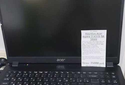 Ноутбук Aser Aspire 3 A315-58-38MN (Арт. кн 99465)