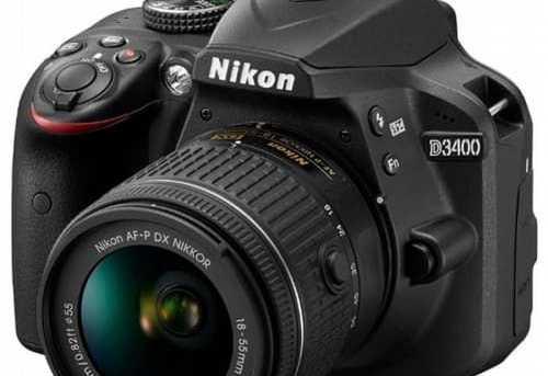 Фотоаппарат Nikon D 3400 kit 18-55mm (Гарантия)