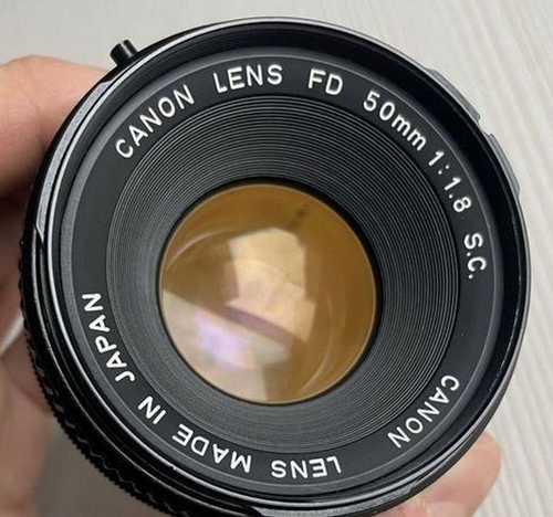 Canon FD 50 mm f/ 1.8 S.C