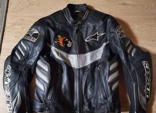 Мотокуртка кожаная alpinestars 52