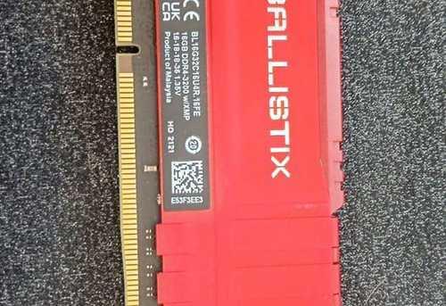 Озу Crucial Ballistix Red BL16G32C16U4R 16 гб