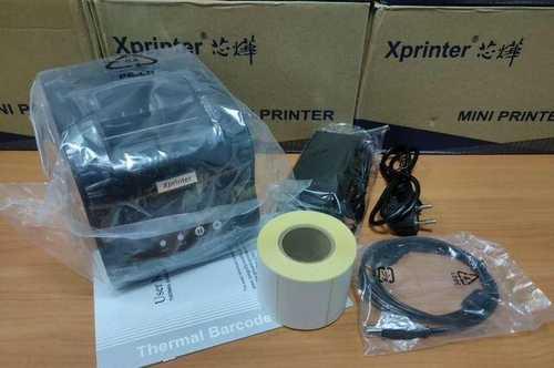 Термопринтер xprinter 365b + 1 рулон Вайлдберриз