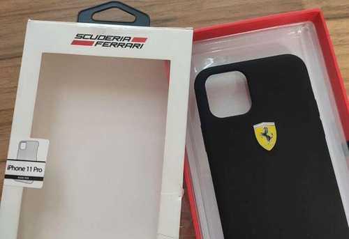 Чехол на iPhone 11 pro Ferrari scuderia черный