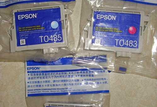 Картриджи для принтера Epson оригинал,новые Т0481