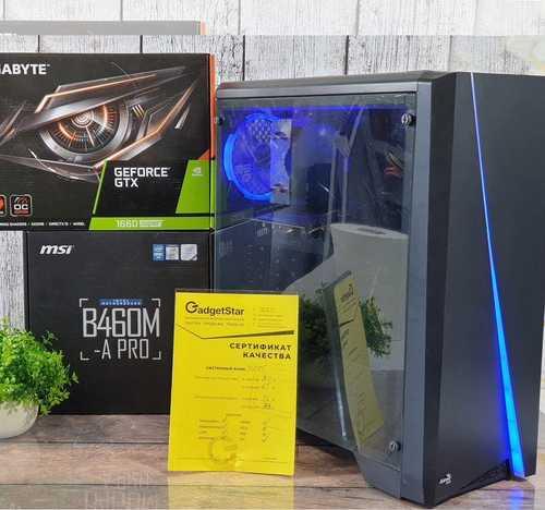 Игровой пк i3 10100F, 16Gb, GTX 1660 Super 6Gb