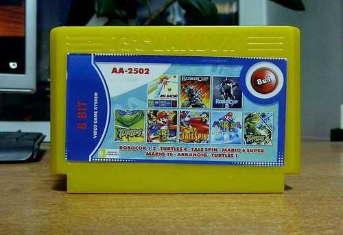 Картридж 8-бит (Денди) AA-2502 сборник игр 8 в 1