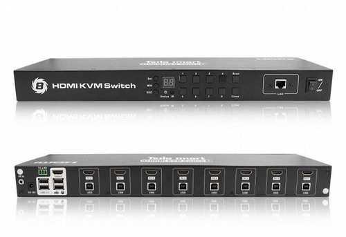 Переключатель 8x1 hdmi + USB KVM 8-портовый USB, H