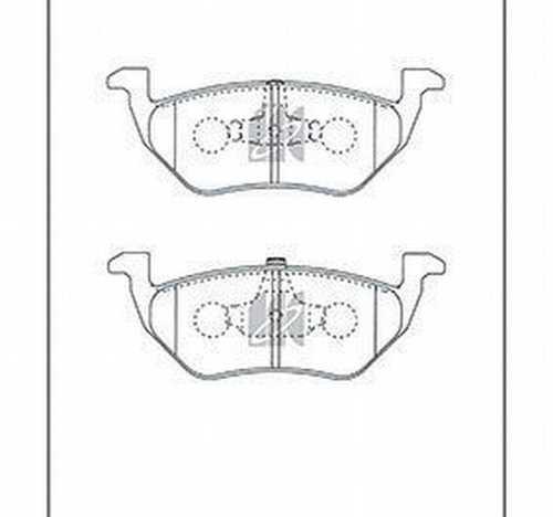 Колодки тормозные дисковые зад