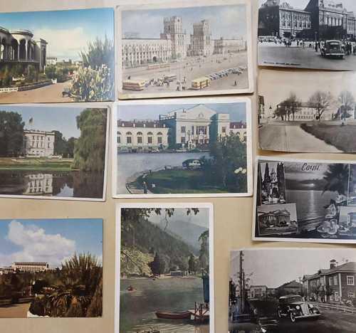 Почтовые карточки 1939-62г
